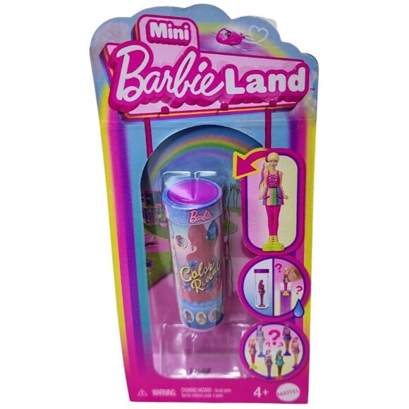Barbie | Toys | Mattel Mini Barbie Land Color Reveal Mystery Doll And ...